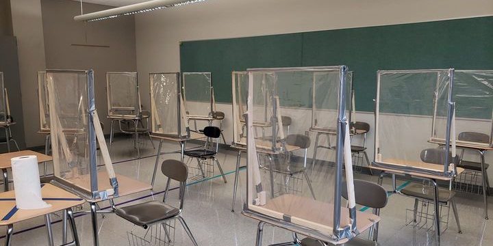 Teacher Creates DIY Desk Barriers for a COVID-Safe Classroom ...