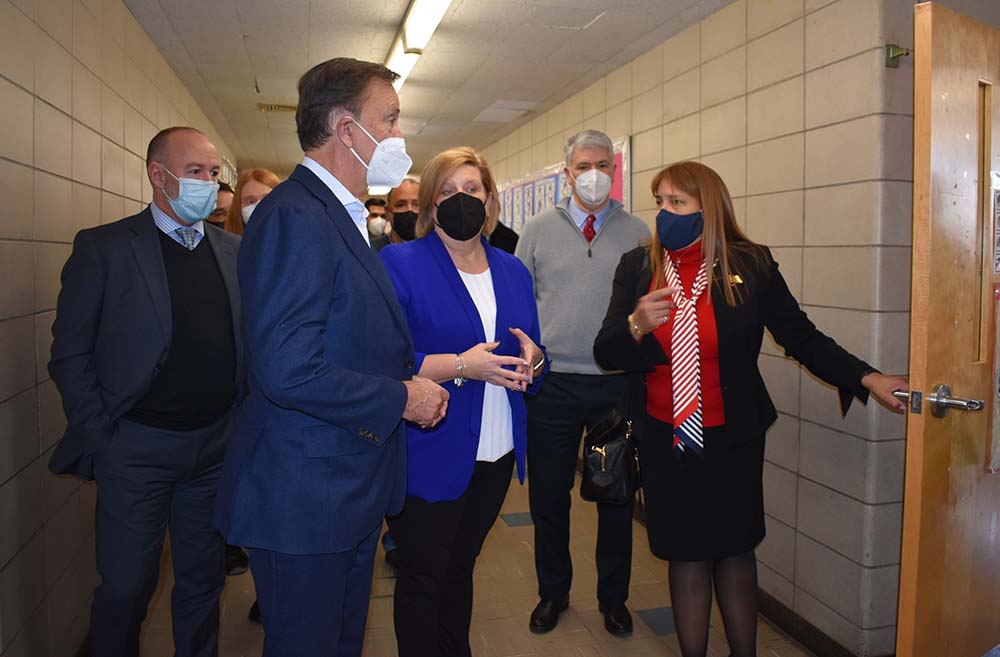 Governor, CEA Leaders Visit Classrooms, Talk COVID Safety, Staffing ...